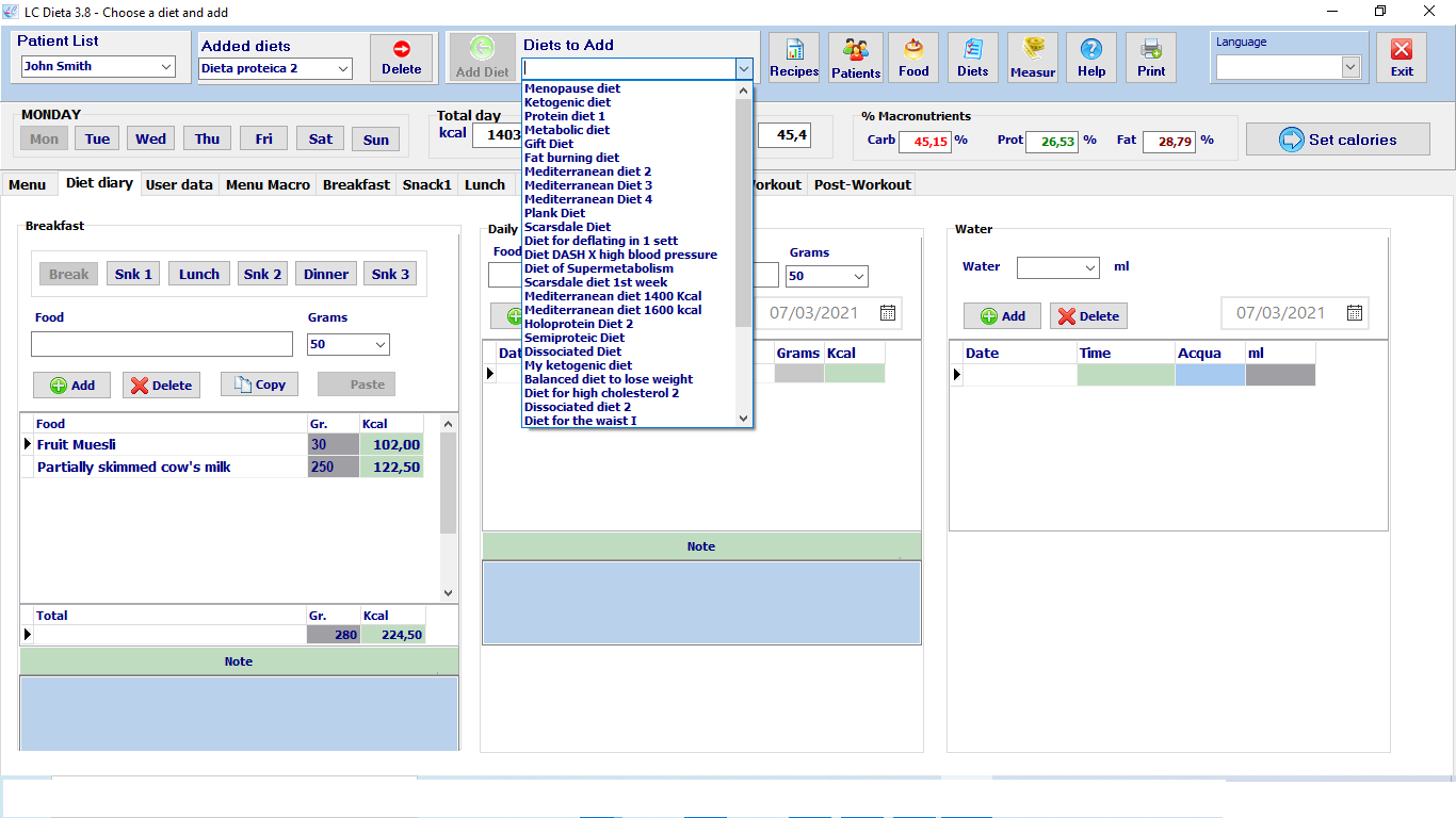 Features Software LC Diet Freeware LC Diet Nutritionist Software Features Software LC Diet Freeware LC Diet Nutritionist Software